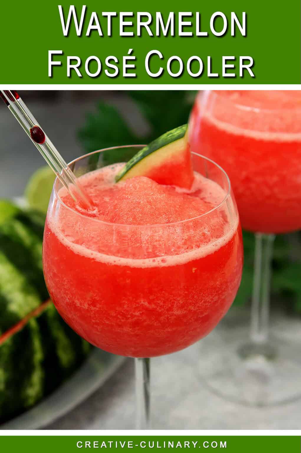 Watermelon Frosé Cocktail - Creative Culinary