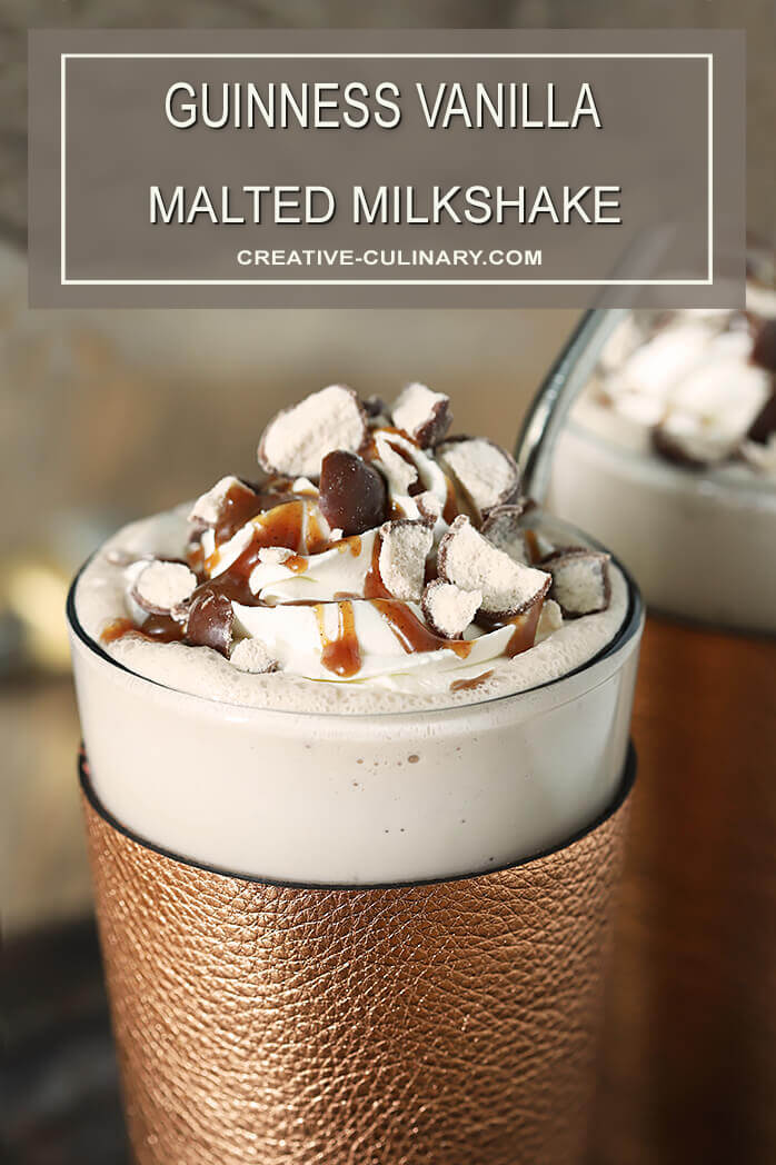 Guinness Vanilla Malted Milkshake - Creative Culinary