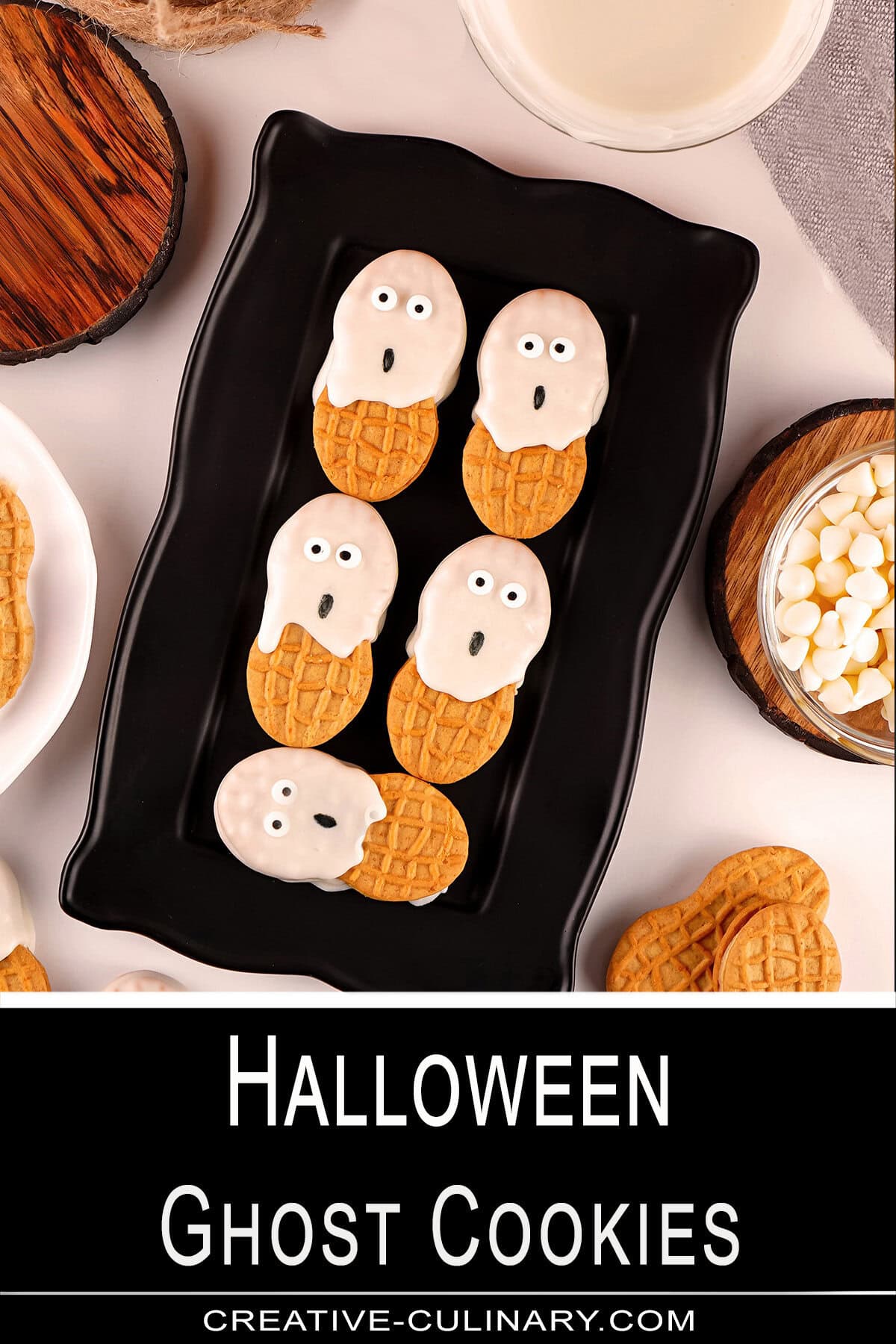 Halloween Ghost Cookies - Creative Culinary