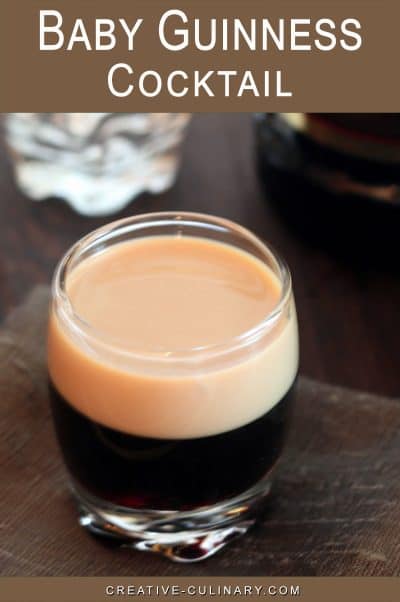 Baby Guinness Cocktail - Creative Culinary