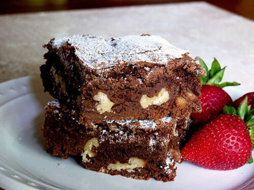 Baked Fudge - The Best Brownie Ever! - Creative Culinary