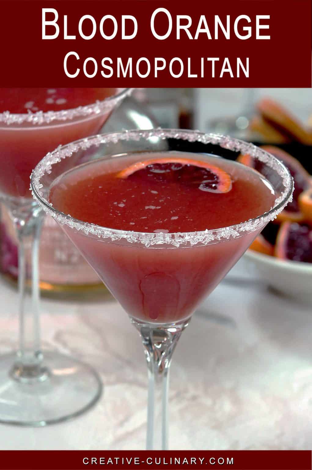 Blood Orange Cosmopolitan - Creative Culinary