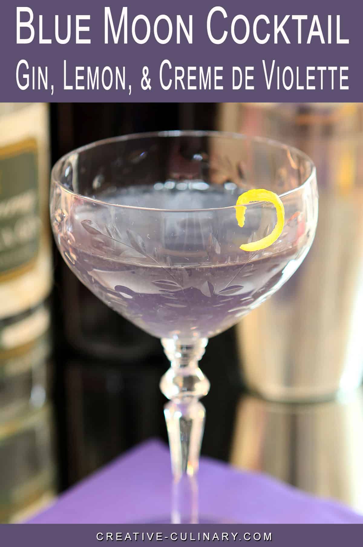 Blue Moon Cocktail - Creative Culinary