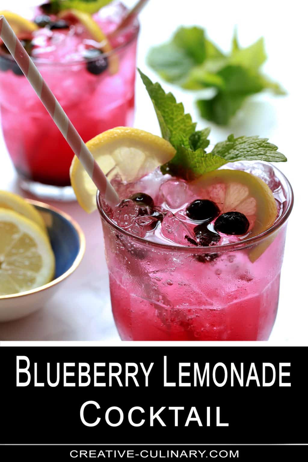 Blueberry Lemonade Vodka Cocktail - Creative Culinary