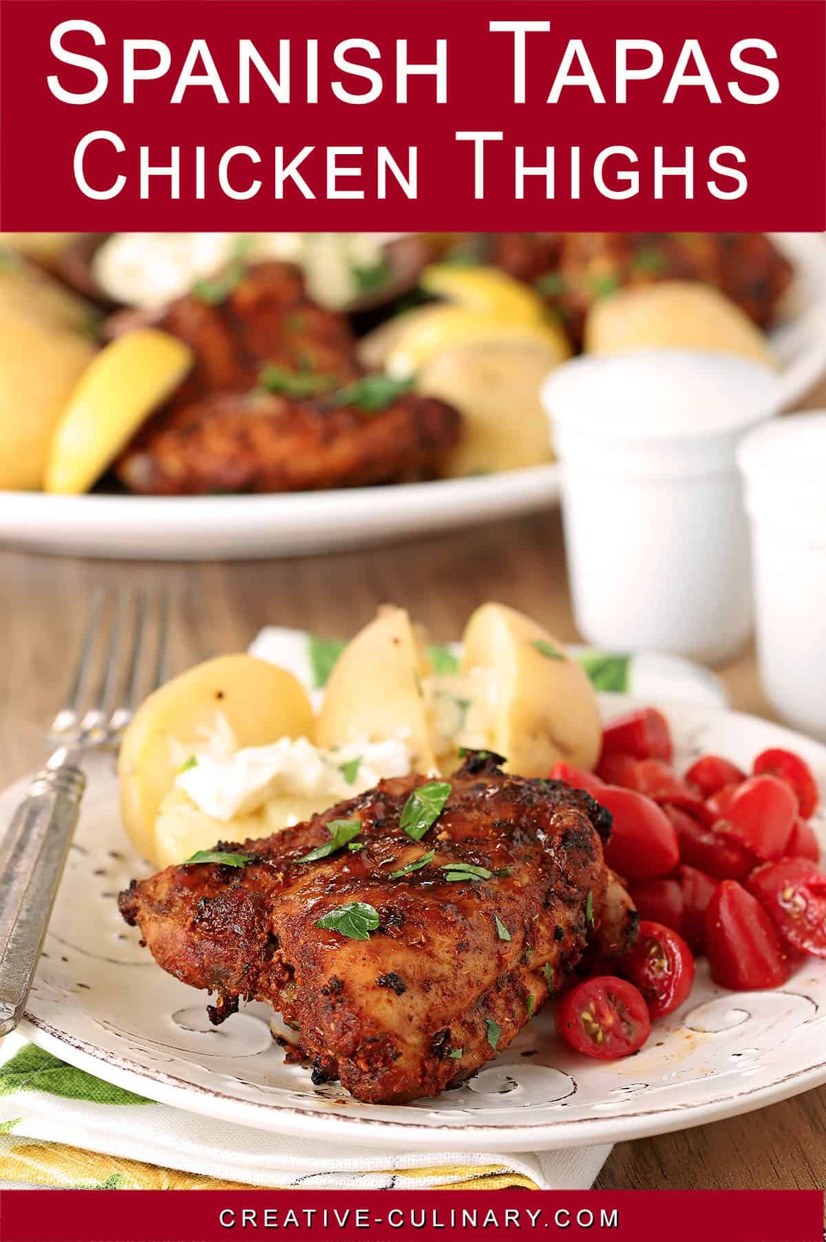 Spanish Tapas Chicken - Creative Culinary