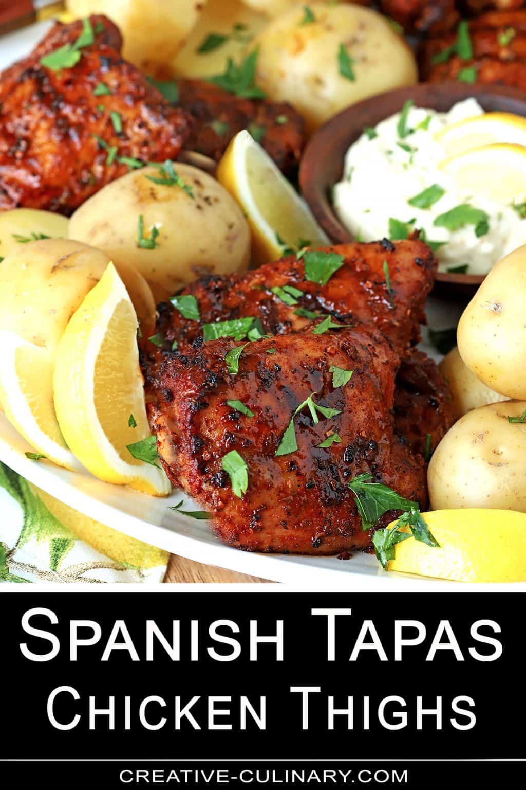 Spanish Tapas Chicken - Creative Culinary