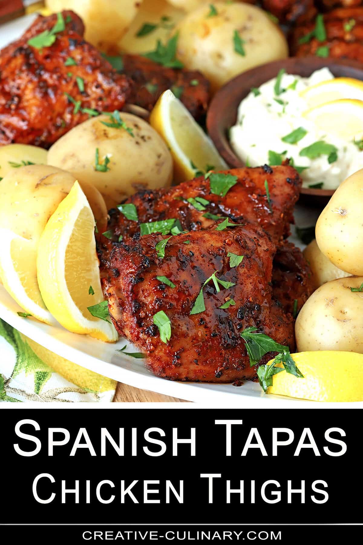 Spanish Tapas Chicken - Creative Culinary