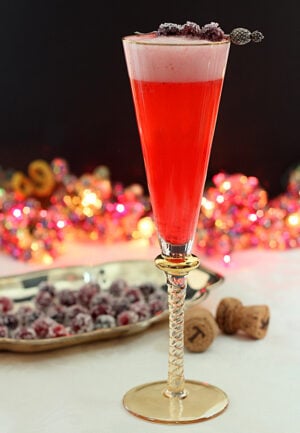 Pink Platinum Champagne Cocktail for New Years Eve! - Creative Culinary