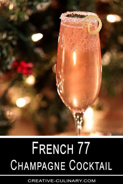 French 77 Pink Champagne Cocktail - Creative Culinary