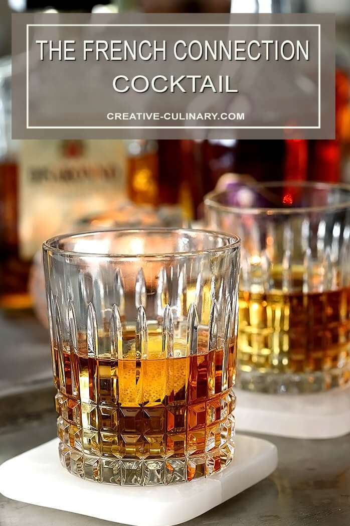 French Connection Cocktail - Cognac and Amaretto - inside.pub