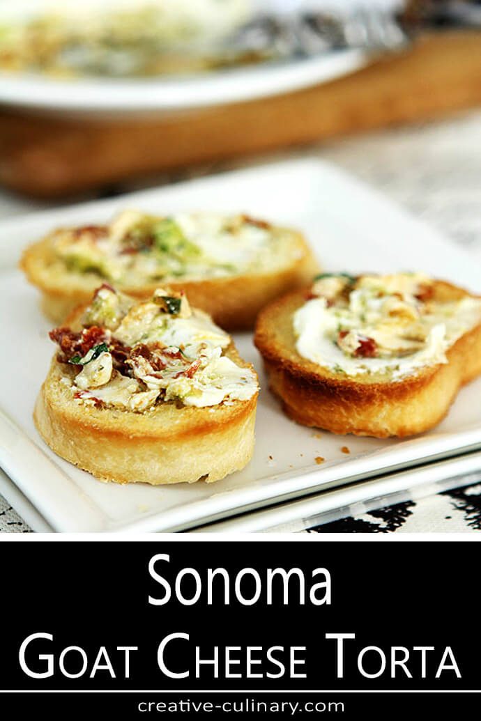 Sonoma Goat Cheese Torta - Creative Culinary