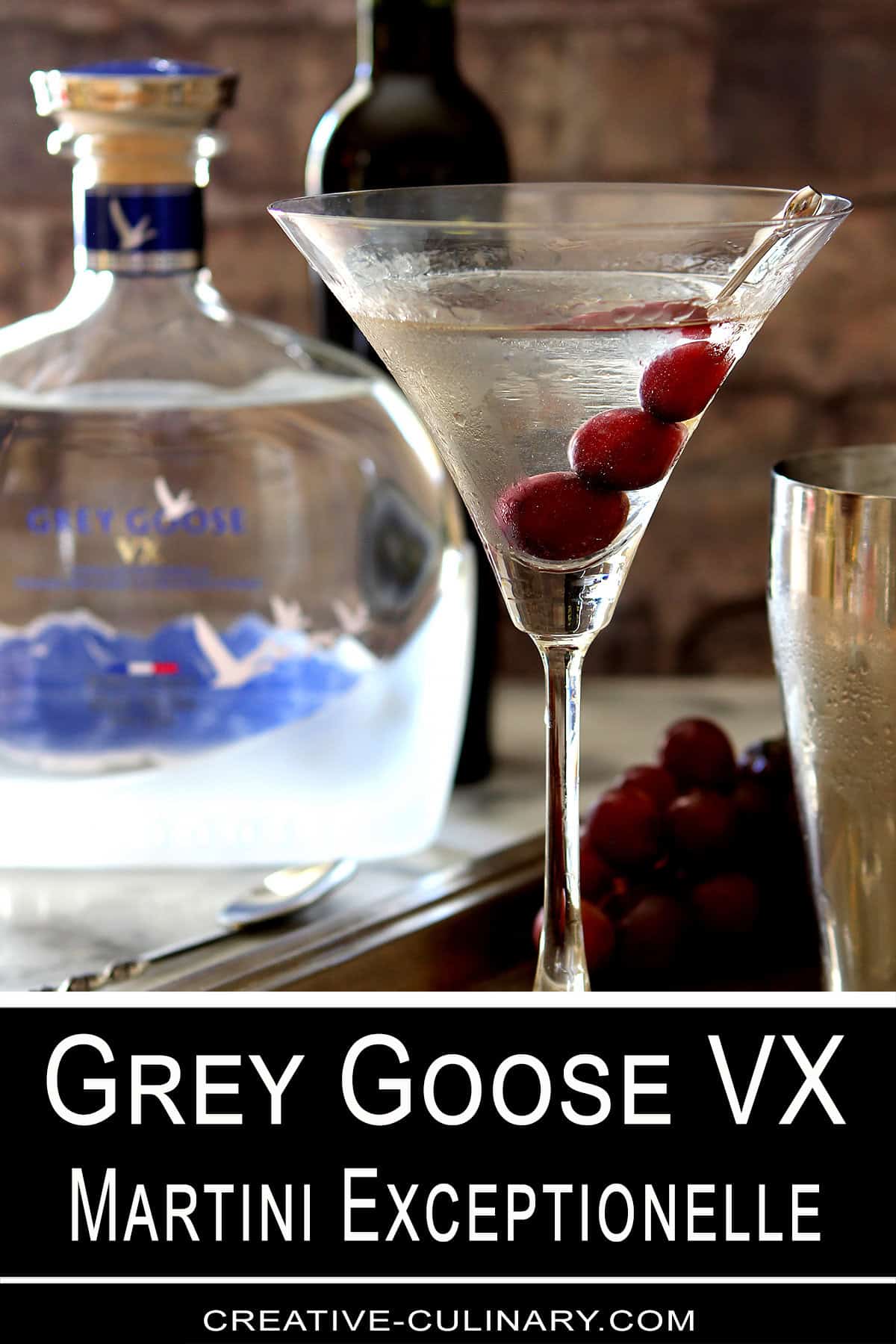 Grey Goose VX Martini Exceptionnelle - Creative Culinary