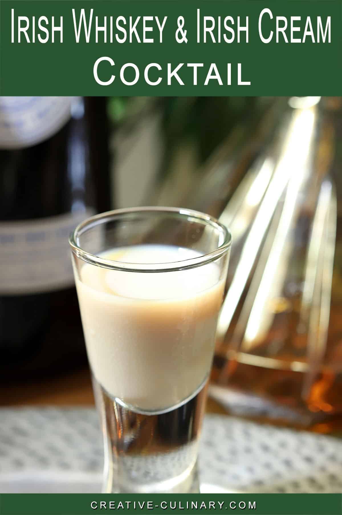 Irish Cream & Irish Whiskey Cocktail - Creative Culinary