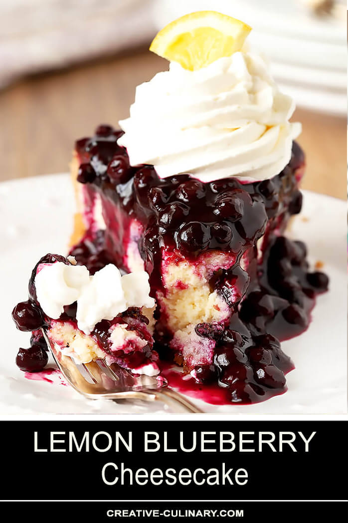 Lemon Blueberry Cheesecake - Creative Culinary