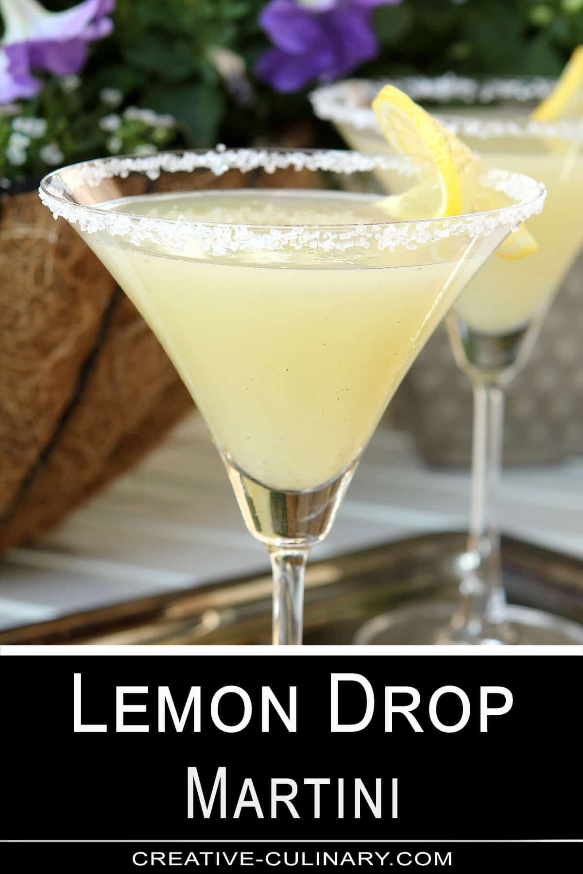 Lemon Drop Martini with Vanilla Bean - Creative Culinary