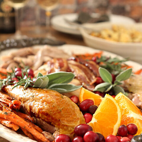 Maple Roasted Turkey with Bacon and Sage - Creative Culinary