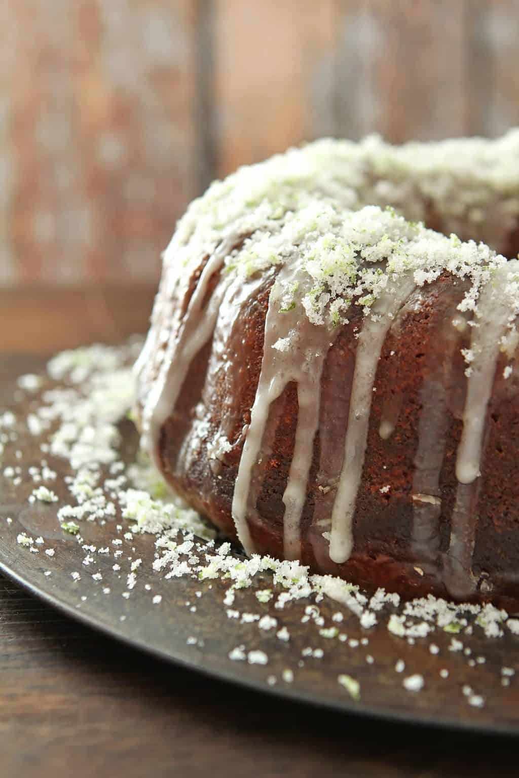Margarita Pound Cake with Tequila Glaze - Creative Culinary