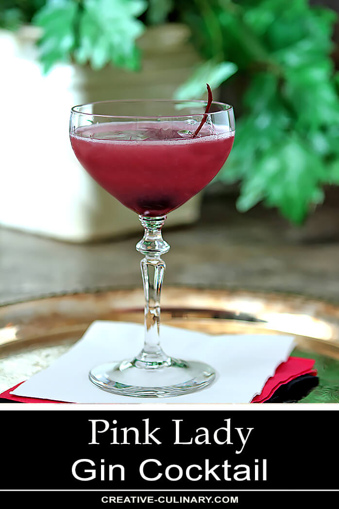 Pink Lady Gin Cocktail - Creative Culinary