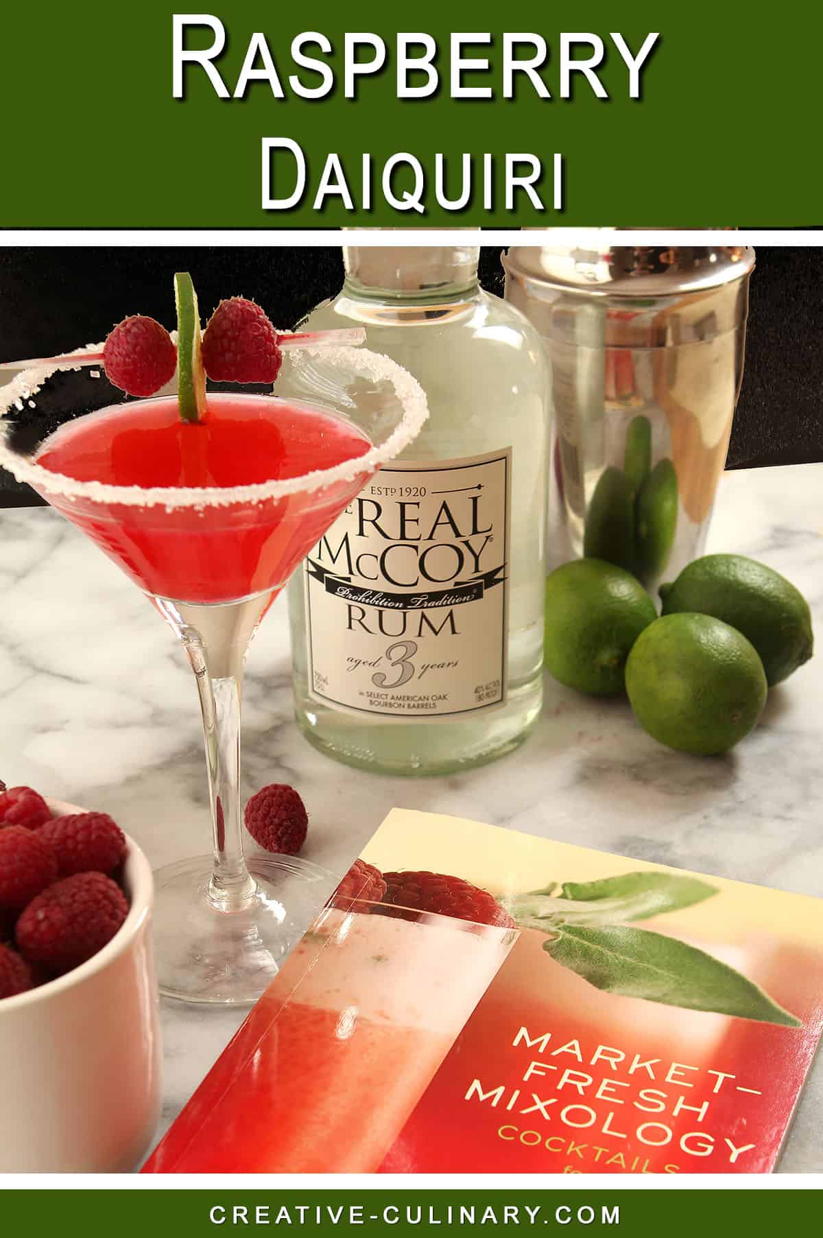 Raspberry Daiquiri Cocktail - Creative Culinary