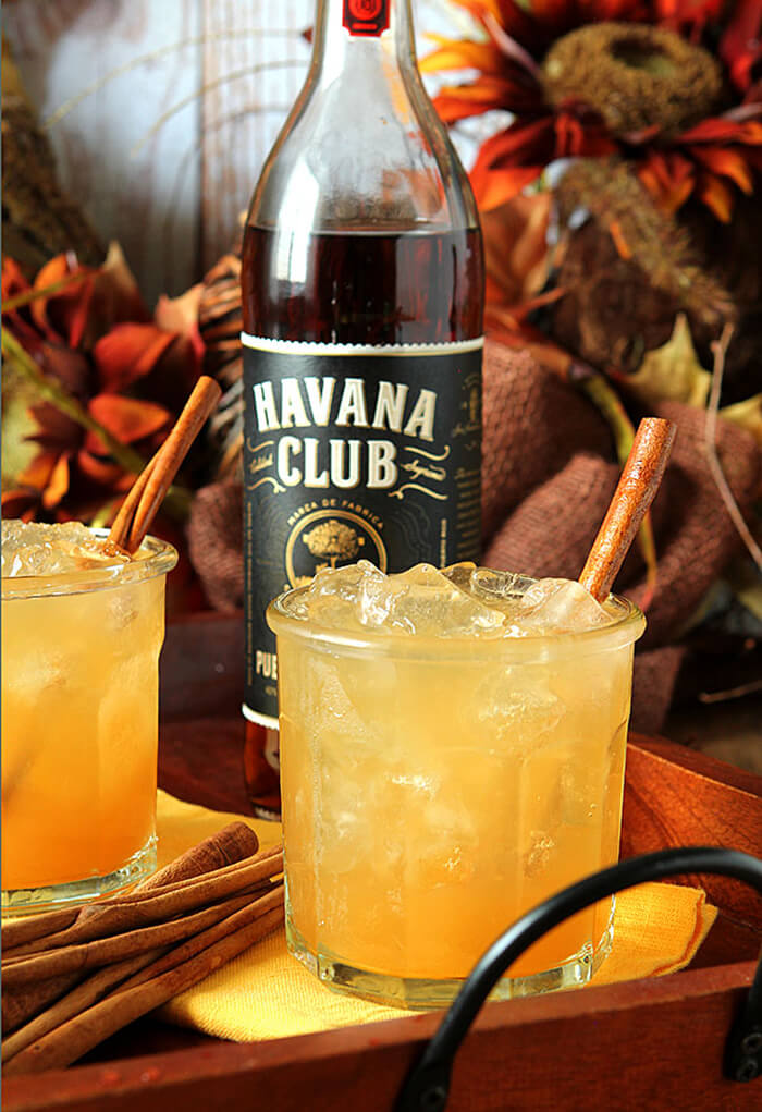 Pumpkin Spiced Apple Cider with Rum Cocktail | Creative Culinary