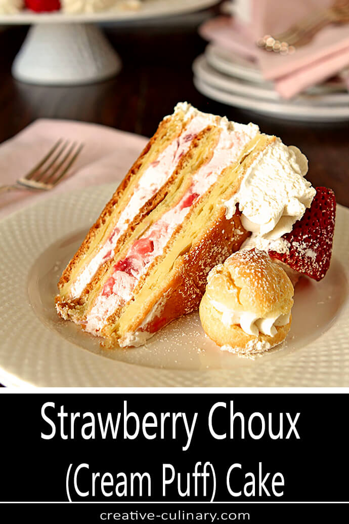 Strawberry Cream Puff Cake - Creative Culinary