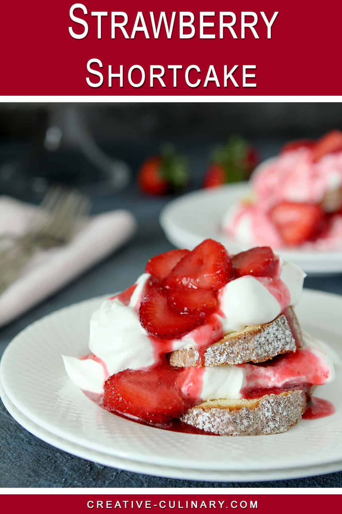 Strawberry Shortcake with Lemon Pound Cake - Creative Culinary