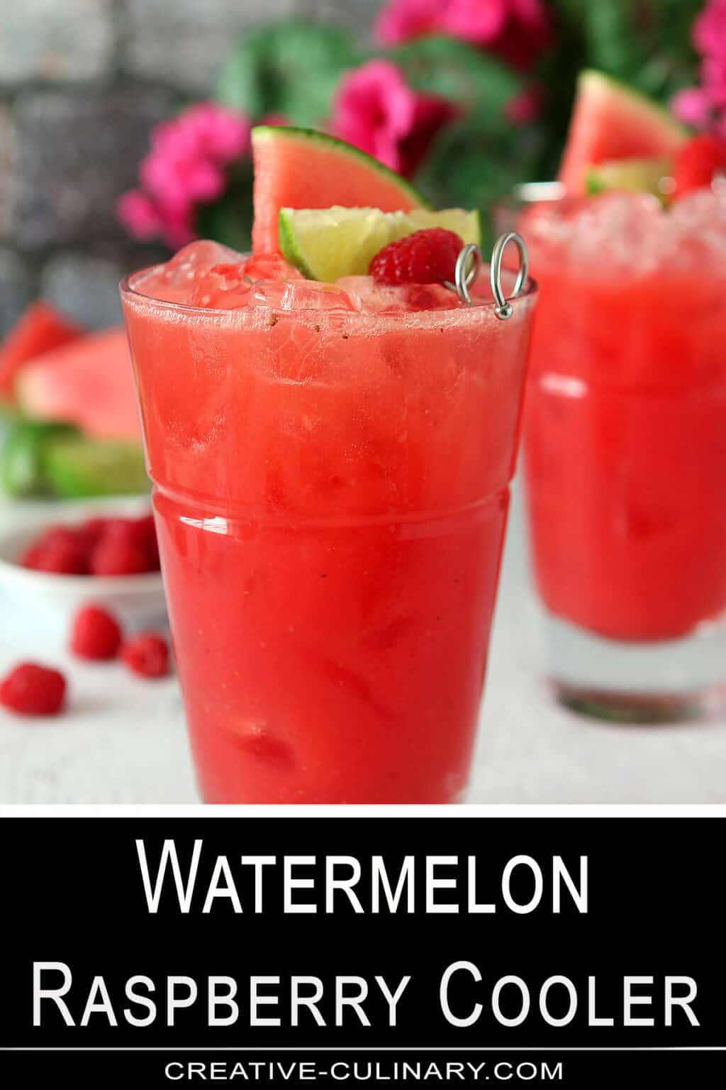 Watermelon Raspberry Cooler - Creative Culinary